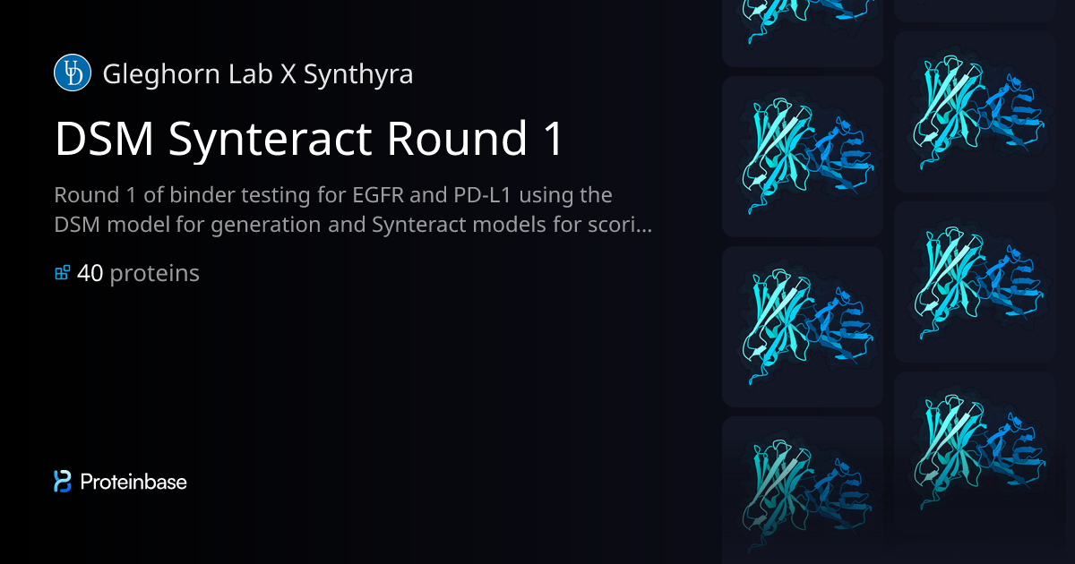DSM Synteract Round 1 | Proteinbase