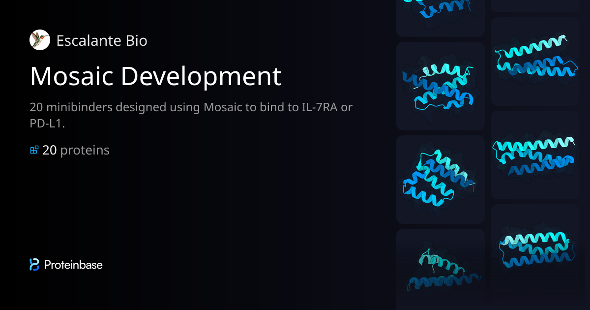 Mosaic Development | Proteinbase