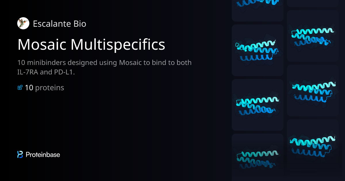 Mosaic Multispecifics | Proteinbase