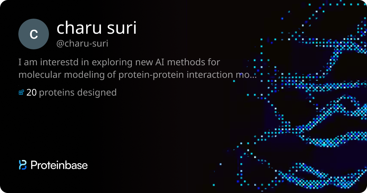 charu suri | Proteinbase