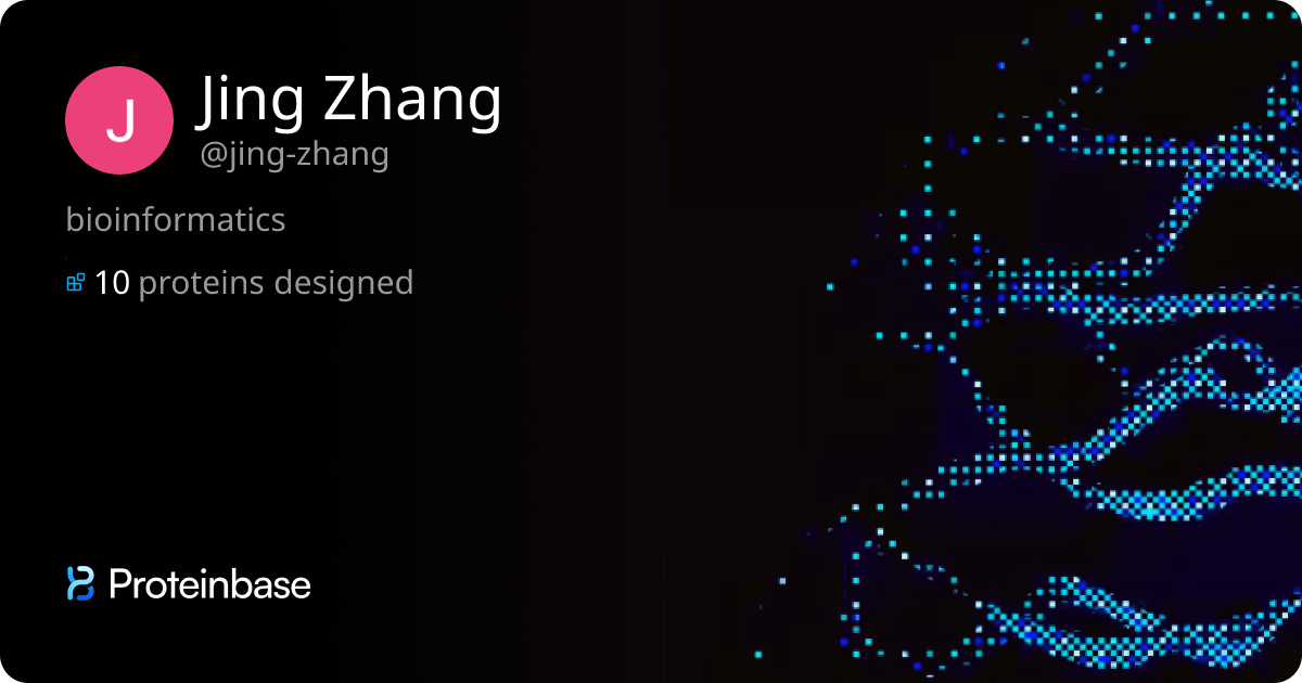 Jing Zhang | Proteinbase