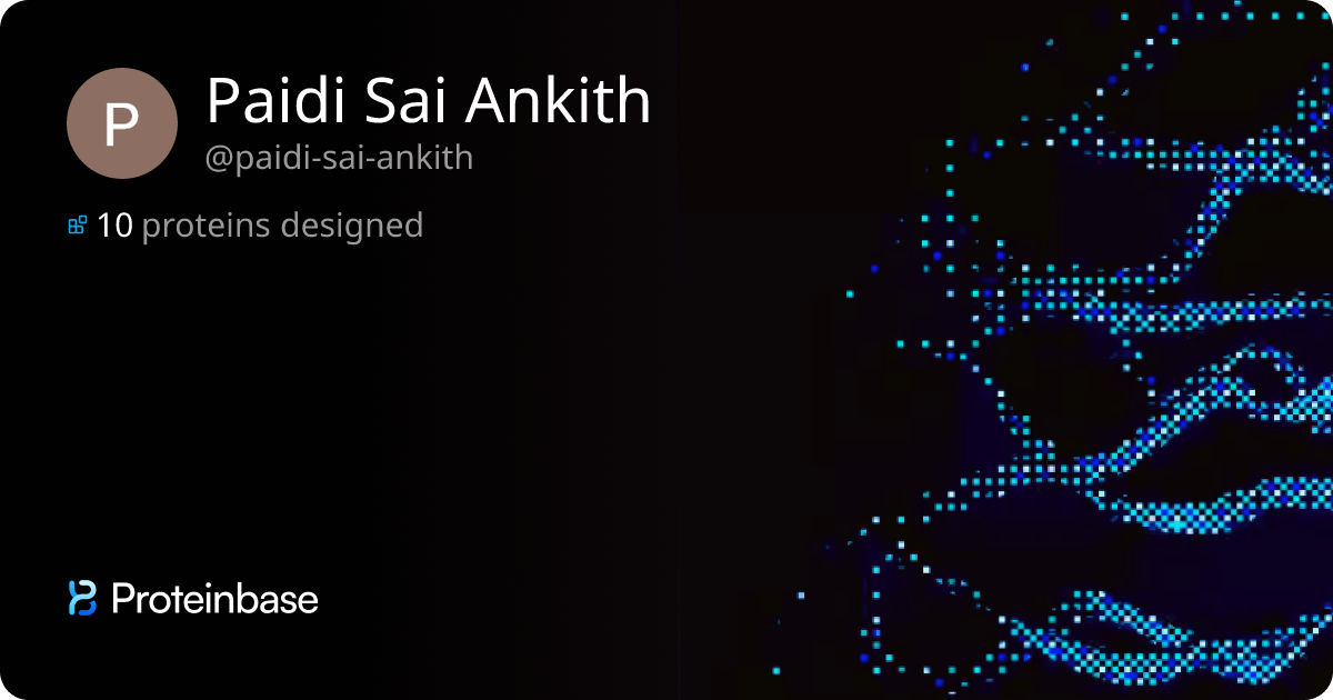 Paidi Sai Ankith | Proteinbase
