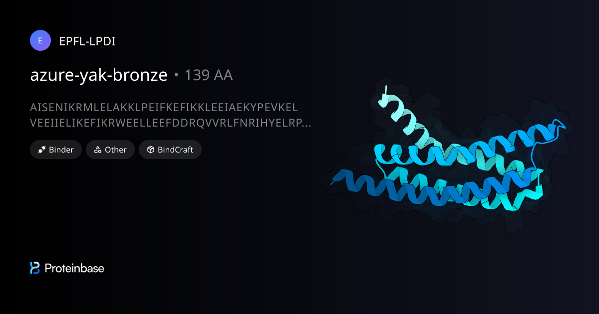 Protein azure-yak-bronze | Proteinbase