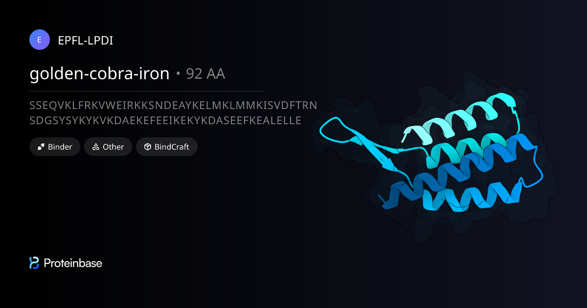 Protein golden-cobra-iron | Proteinbase