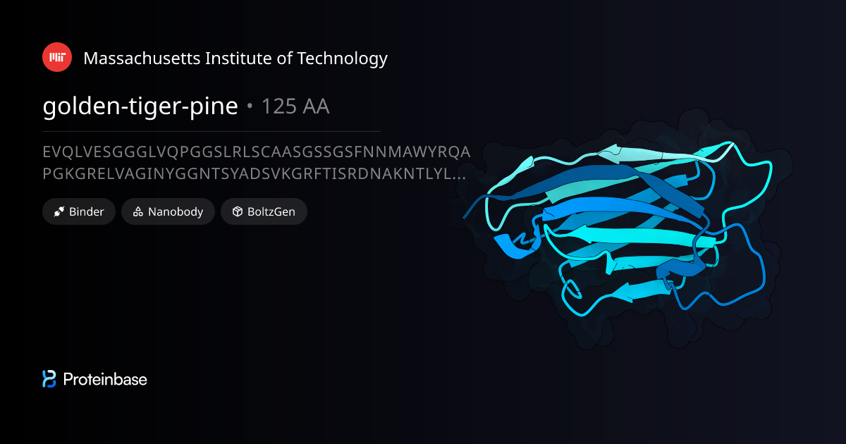 Nanobody golden-tiger-pine | Proteinbase
