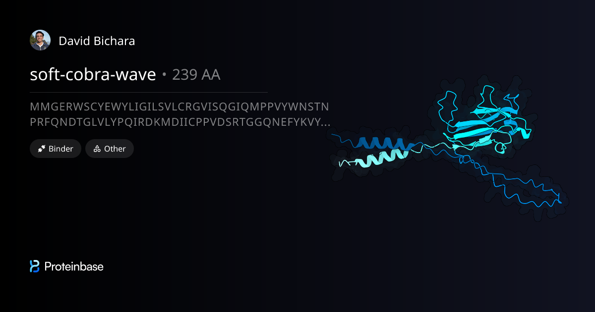 Protein soft-cobra-wave | Proteinbase